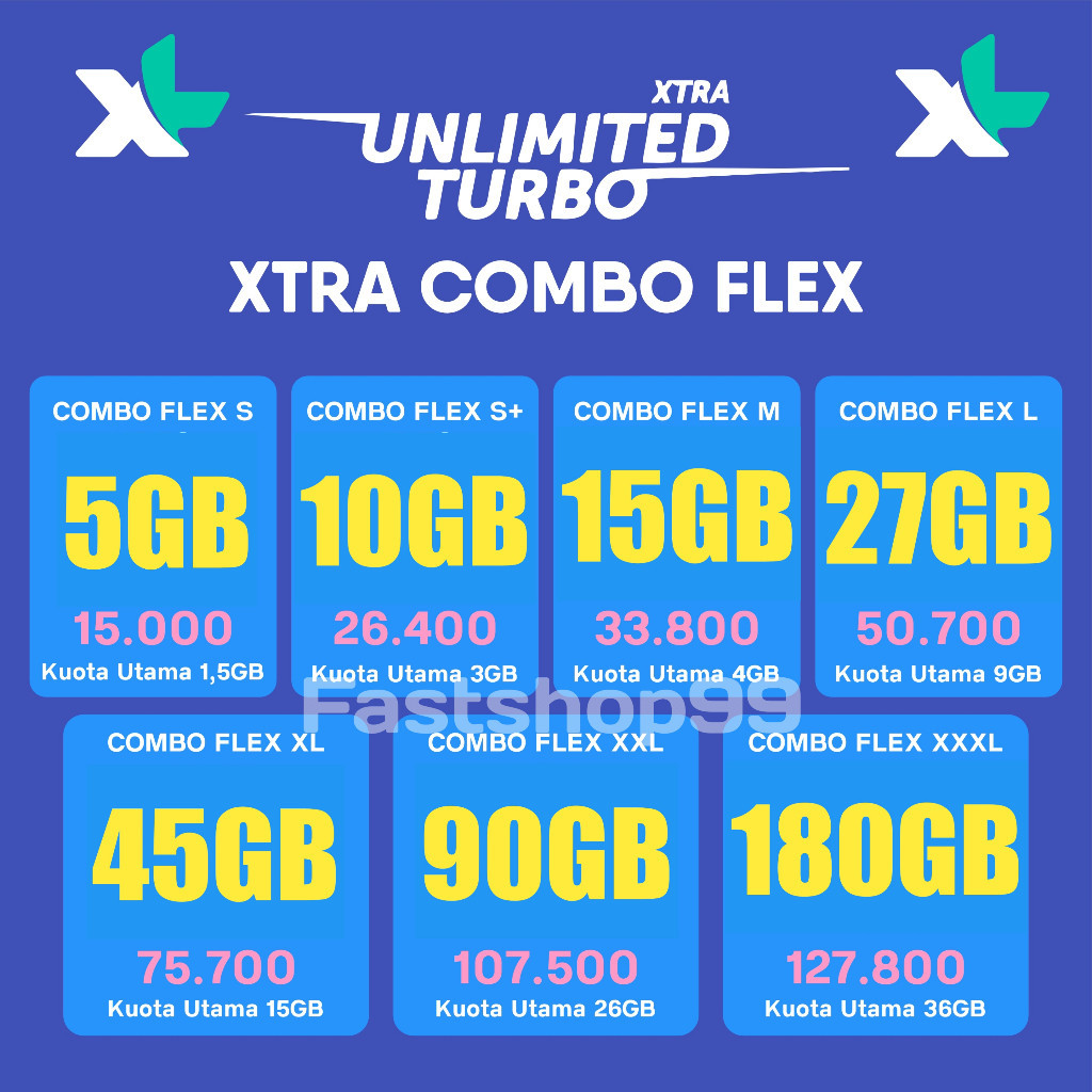 Jual Kuota XL Combo Flex Combo Lite Murah Proses Cepat terbaru | Shopee ...