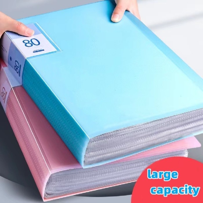 Jual document keeper/ map file clear holder a4 20 lembar map document ...