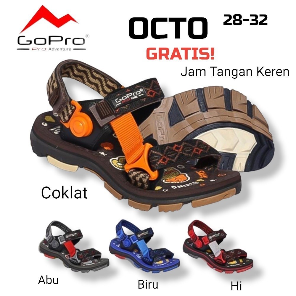 Jual Gopro Nippon / Octo Sandal Gunung Anak Laki Laki Sandal Warna Biru ...