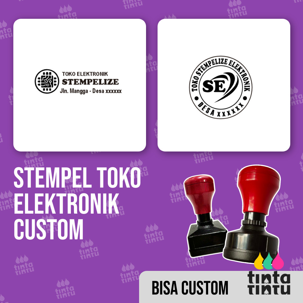 Jual Stempel Toko Elektronik Custom | Shopee Indonesia