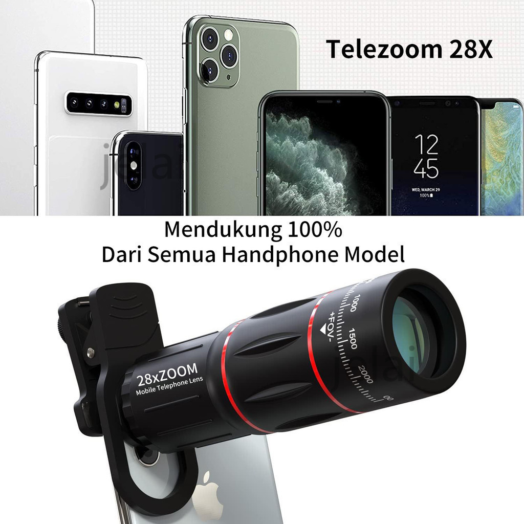 Jual APEXEL 28X Lensa lensa apexel 18x25 Tele Zomm HP Lens Kamera ...