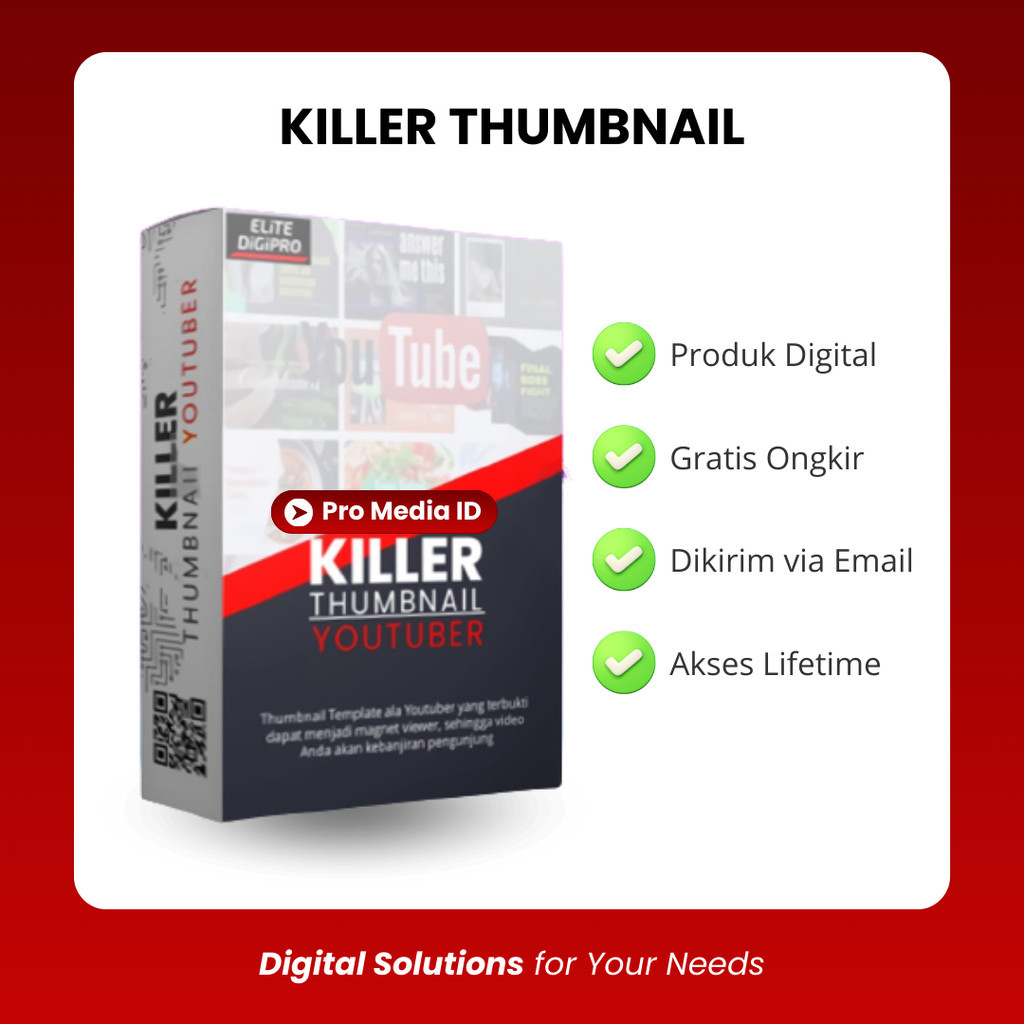 Jual Kumpulan Desain Template Cover Youtube Menarik Killer Thumbnail ...