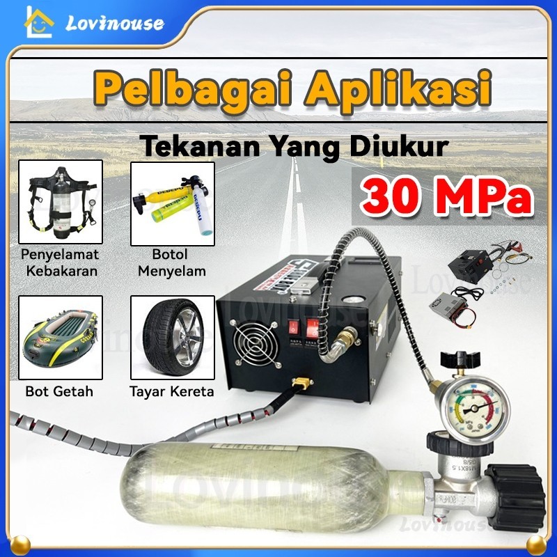 Jual Kompresor Mini Portable 12v 4500psi 30Mpa Kompresor Pcp Elektrik ...