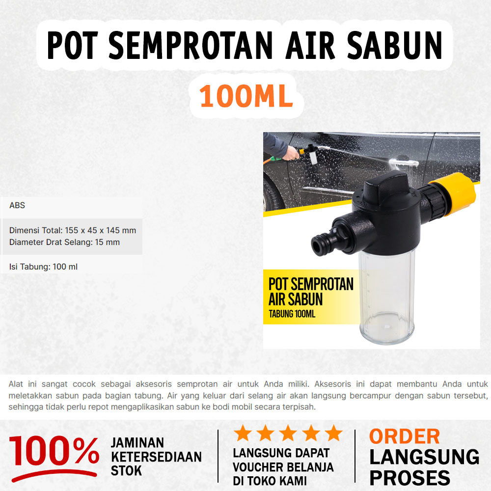 Jual Semprotan Air Sabun Cuci Mobil | Universal Fit Cocok Sebagai Alat ...