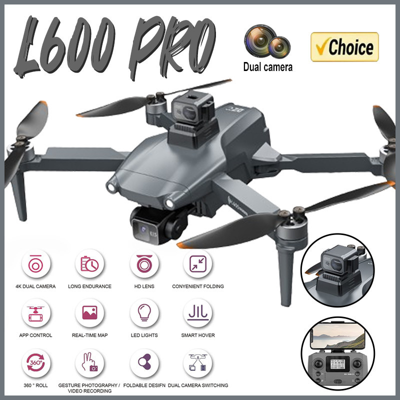 Jual L600 Pro Drone Profesional 4k Hd Dual Camera Laser Obstacle ...