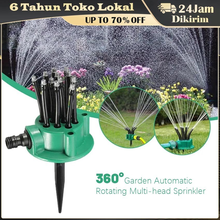 Jual Penyiram Taman Multi-Nozel 360 Derajat Rotasi Otomatis Penyiram ...