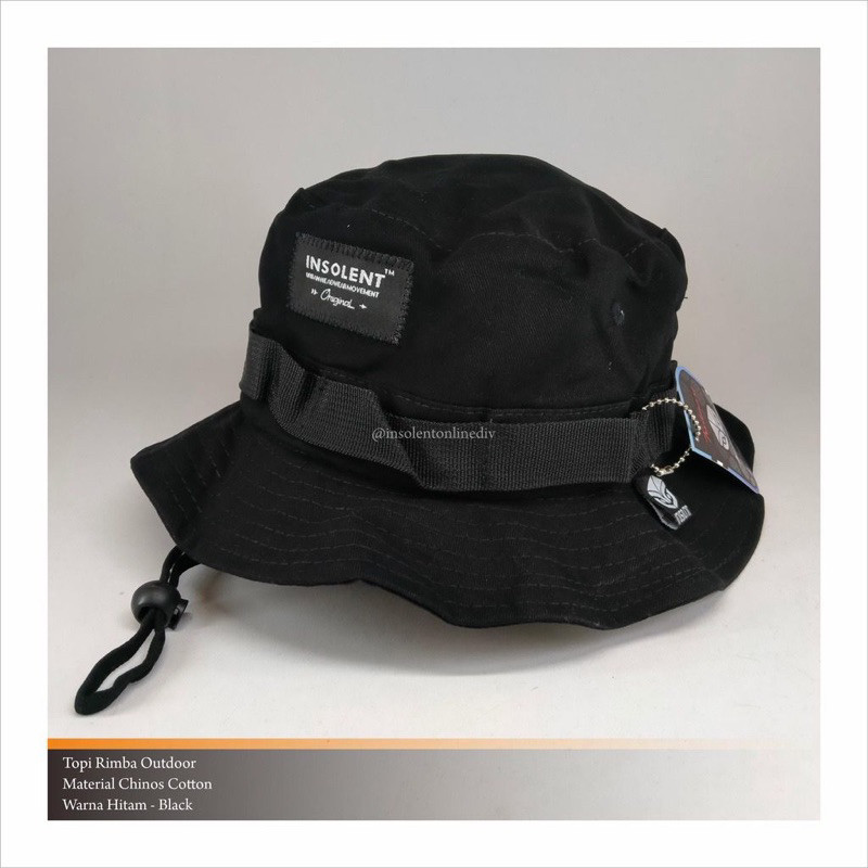 Jual COD TOPI RIMBA OUTDOOR CHINOS COTTON LOCAL BRAND INSOLENT - TOPI ...