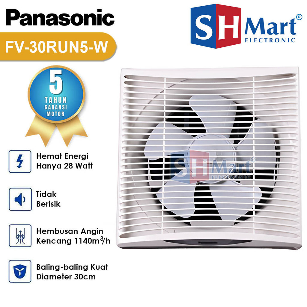 Jual EXHAUST FAN DINDING PANASONIC 12" FV-30RUN5 VENTILATING FAN 30RUN5 ...