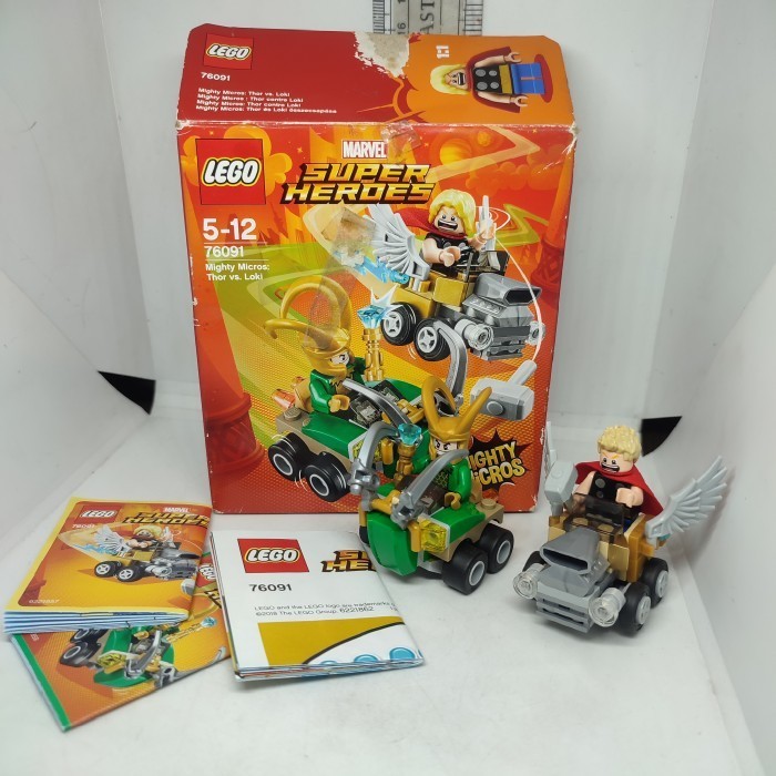 Jual Original Lego Marvel Super Heroes Mighty Micros Thor Loki Minus ...