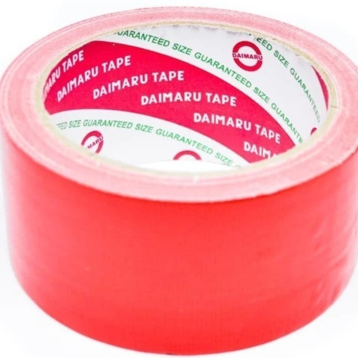 Jual Lakban Daimaru Kain Merah 2 inch / Cloth Tape 48 mm x 12 meter | Shopee Indonesia