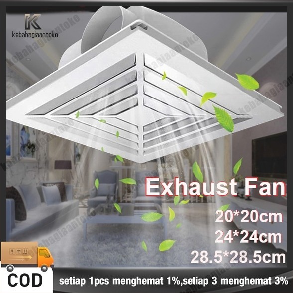 Jual EXHAUST FAN 6/8/10/inci kipas ekzos Kipas Kamar Mandi Senyap Rana ...