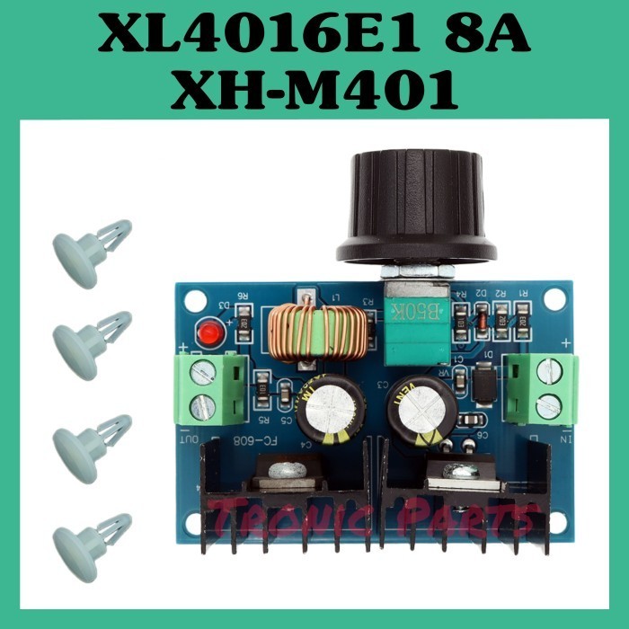 Jual DC Step Down XL4016 XH-M401 8A 200W 4-40V to1.25-36V Buck Converter | Shopee Indonesia