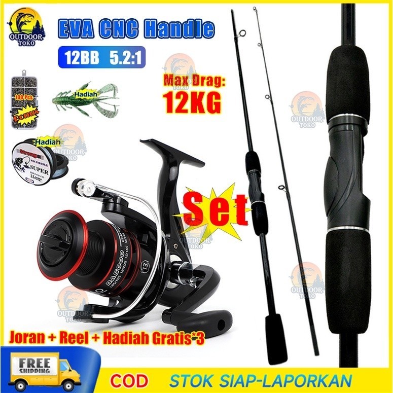 Jual Joran Pancing Set pancing 1 set murah Pancing 1.8M / 2.1M joran Pancing dengan bahan serat ...