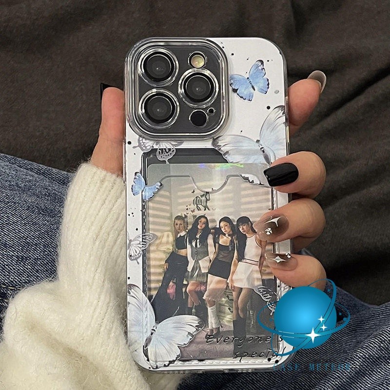 Jual kupu-kupu biru dan transparan Soft Case HP POCO Xiaomi 14 Note 13 ...