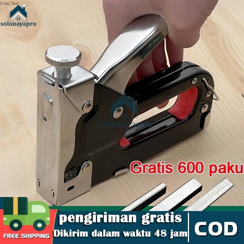 Jual 4in1 Staples Stapler Staple Gun Alat Tembak Paku Staples Manual 3 ...