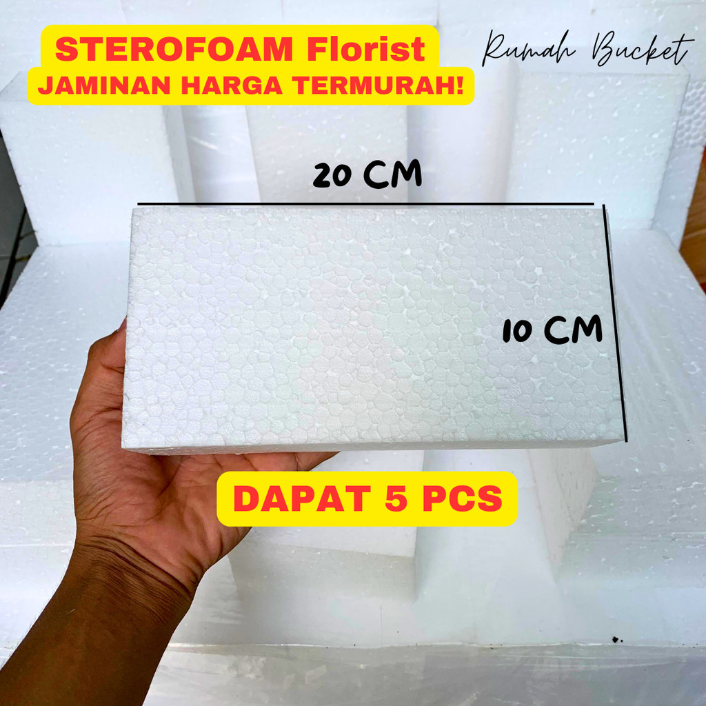 Jual Beli 1 Dapat 5 PCS Busa Bunga Styrofoam Busa Buket Bunga Oasis ...
