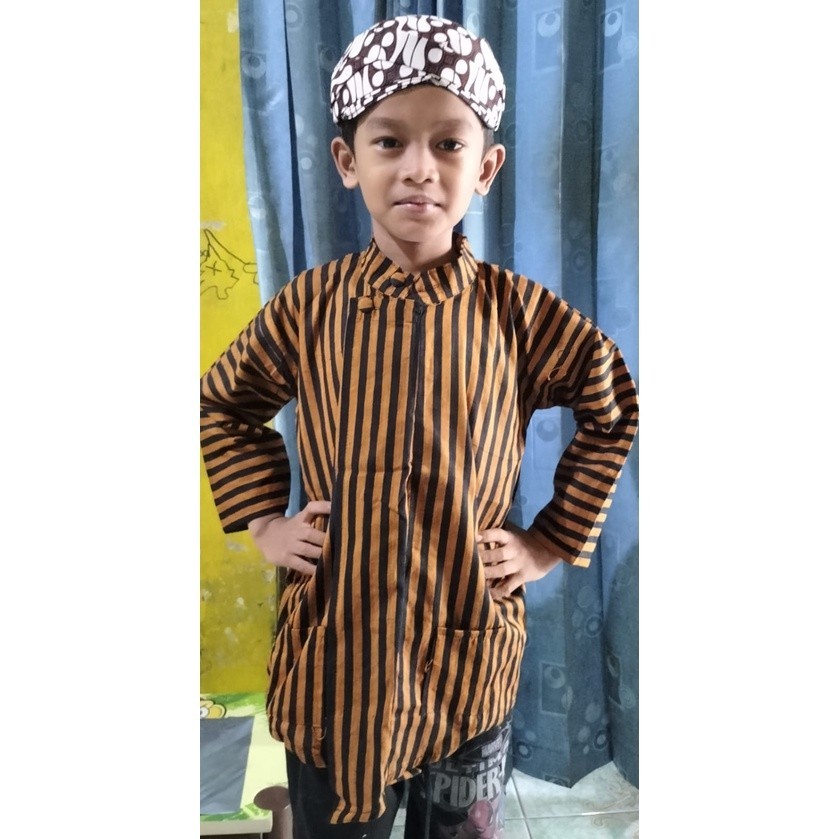 Jual LURIK Baju Surjan / Lurik Anak & ABG - Surjan Lurik anak Halus ...