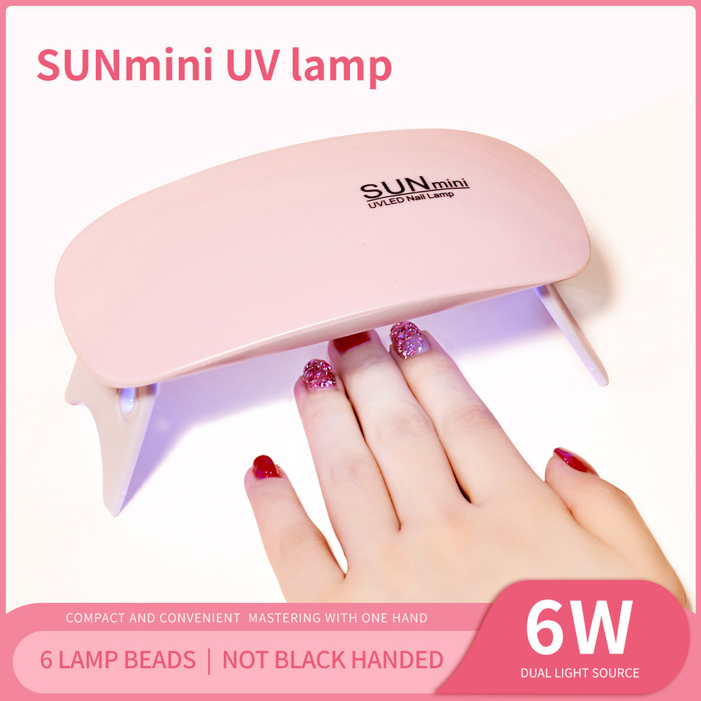 Jual 1 Buah 6W Lampu Kuku Mouse Mini Merah Muda Mesin Pengering Kuku ...