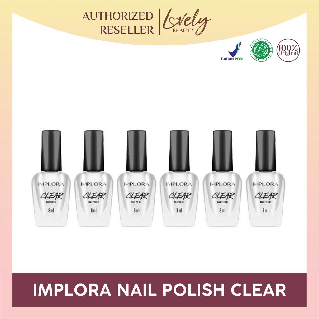 Jual Implora Nail Polish Clear | Cat Kuku | Cat Kuku Bening | Top Coat ...