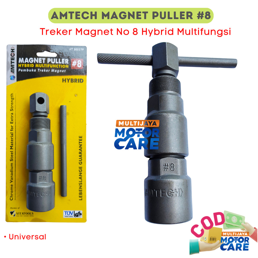 Jual AMTECH Treker Magnet No 8 Hybrid Universal Treker Magnet Puller ...