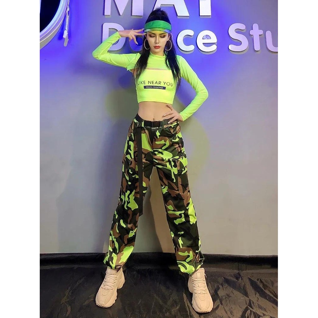 Jual Modern Hip Hop Dancing Clothes Jazz Dance Costume Performance DS Dance Outfits Stage Wear ...