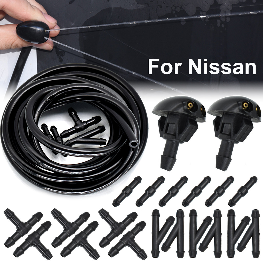Jual Front Windshield Wiper Washer Jet Nozzle Hose For Nissan Navara ...