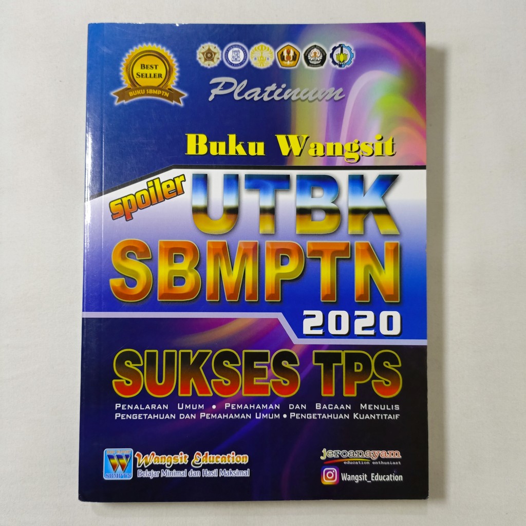 Jual Buku Wangsit Spoiler UTBK SBMPTN 2020 Sukses TPS | Shopee Indonesia