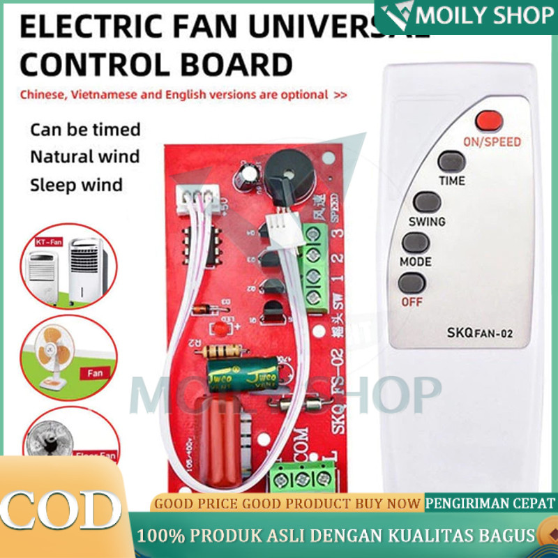 Jual Modul + Remot universal Kipas Angin Modul PCB KIPAS ANGIN YUNDAI ...