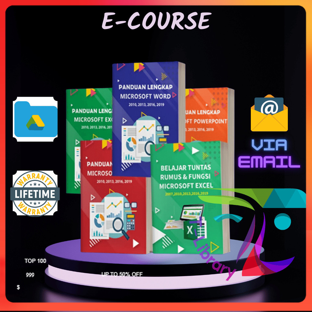 Jual BELI 3 BONUS 1 [ E-COURSE ] MATERI PANDUAN MS OFFICE LENGKAP ...