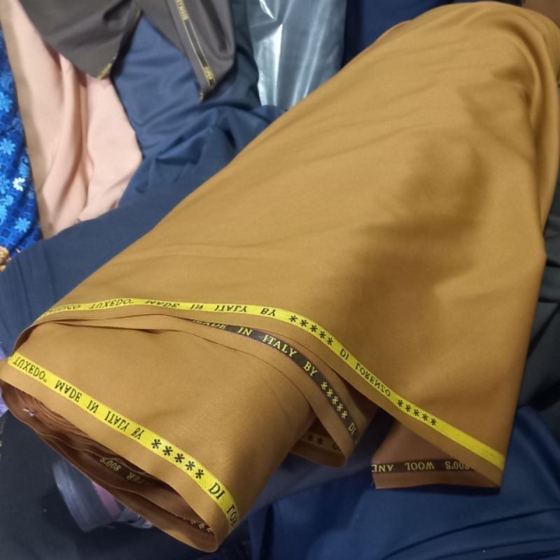 Jual Kain pemda khaki super premium wool and silk bahan baju seragam setelan dinas pemda PNS PDH ...