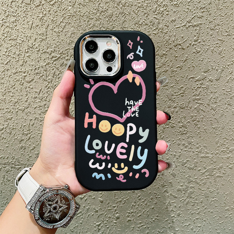 Jual Cassing lucu case hitam unik hp For iPhone 11 11PROMAX 12 12PRO 13 ...