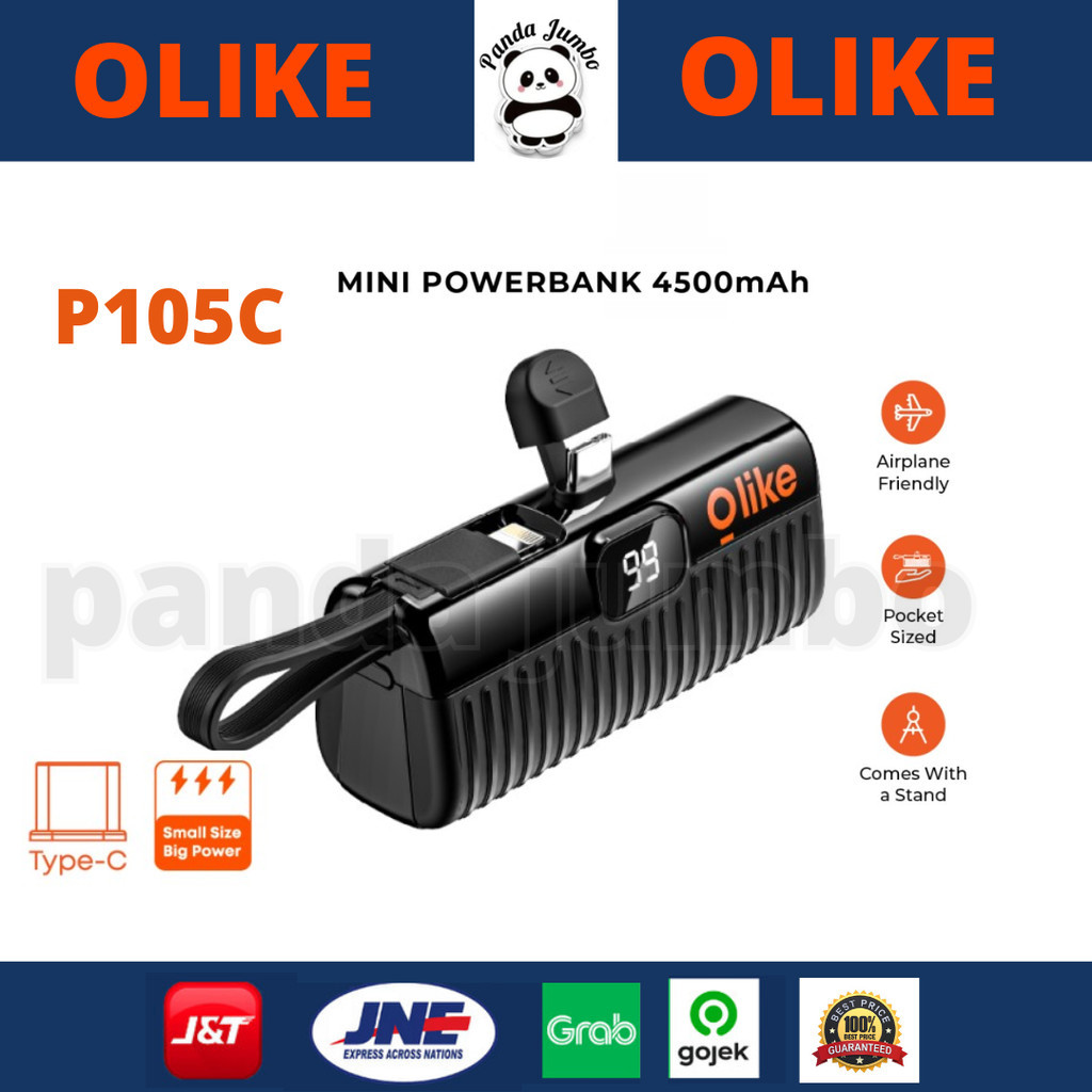 Jual OLIKE P105C MINI POWER BANK 4500 MAH SMALL SIZE BIG POWER TYPE-C ...