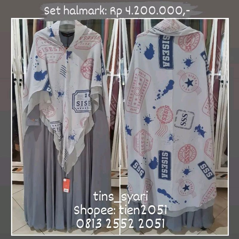 Jual Sisesa set shaqueena halmark sultan grey | Shopee Indonesia