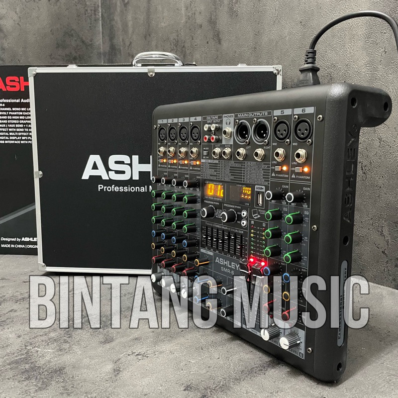 Jual Jh Rdm Sinar mixer audio 6 channel ashley smr 6 original mixer ashley smr6 | Shopee Indonesia