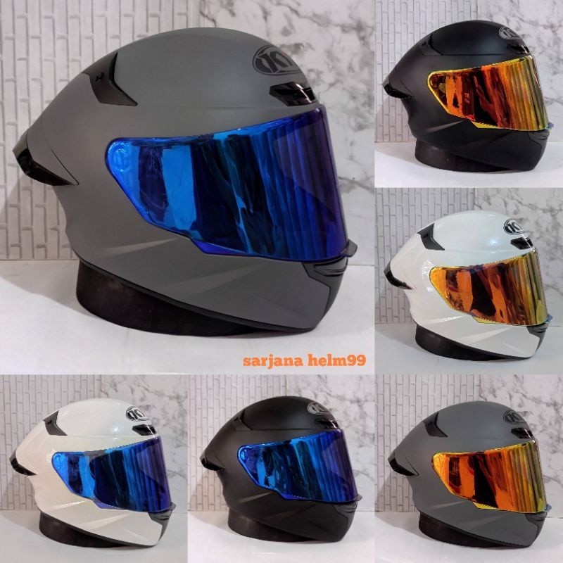 Jual helm KYT TT COURSE HITAM DOFF | PUTIH | GORILLA GREY DOFF | PAKET GANTENG | FULL FACE KYT ...