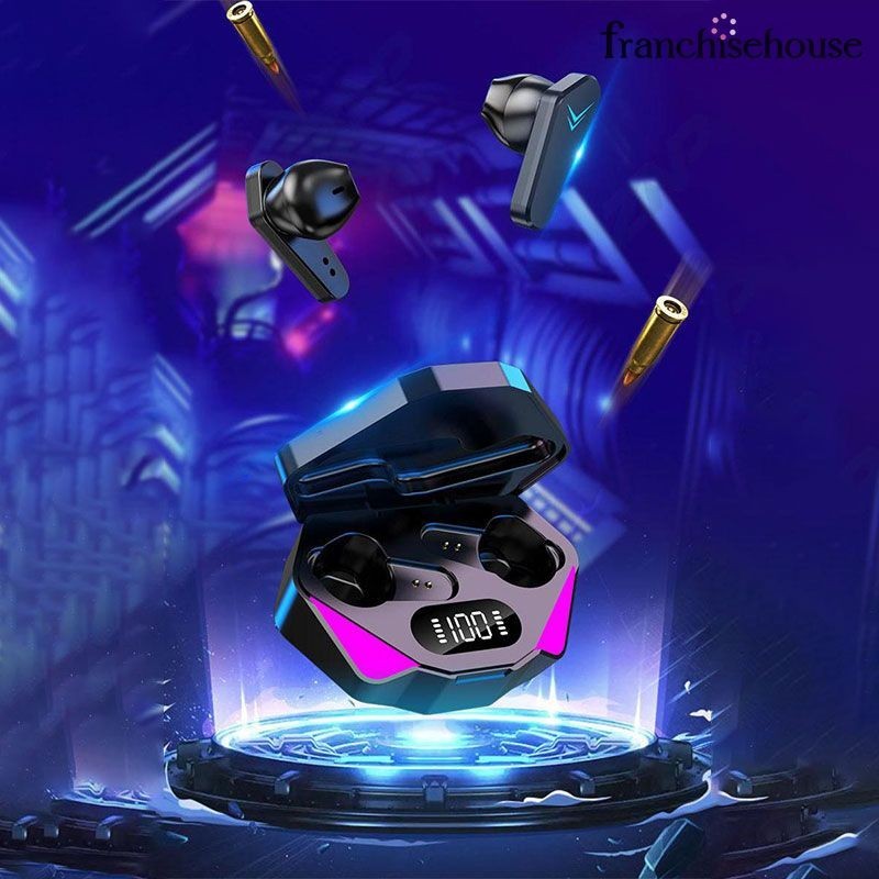 Jual For All Smartphone TWS Gaming Headset LED Smart Display Double ...