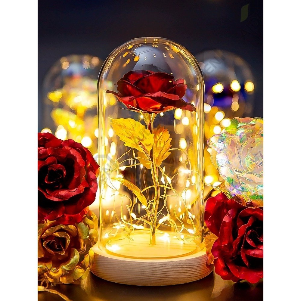 Jual Lampu Led Mawar Gift Box Bunga Artificial Aesthetic Dekorasi Rumah ...