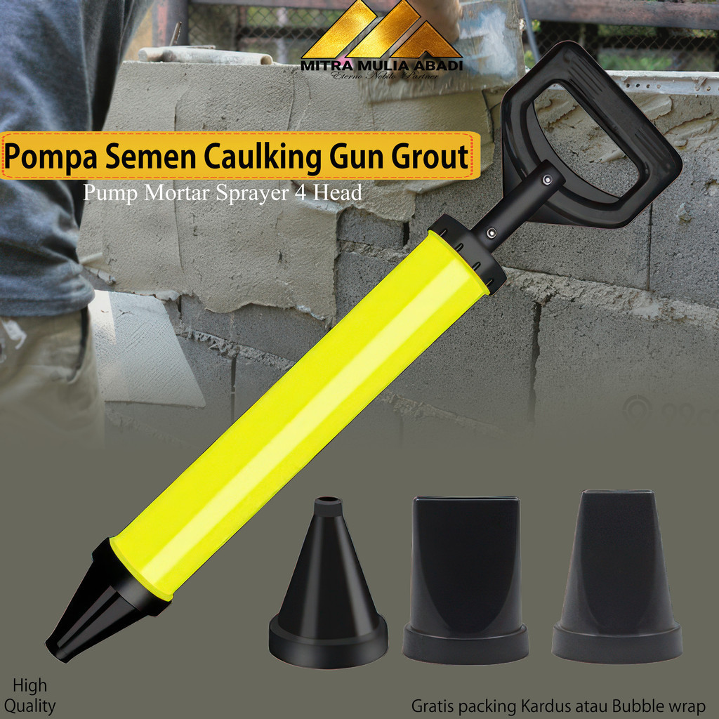 Jual Pompa Semen Caulking Gun Grout Pump Mortar Sprayer 4 Head | Shopee ...
