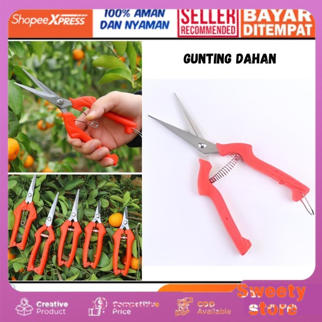 Jual Sweety Store Indonesia-Gunting Dahan Tanaman / Pruning Scissors / Gunting Ranting Bunga ...