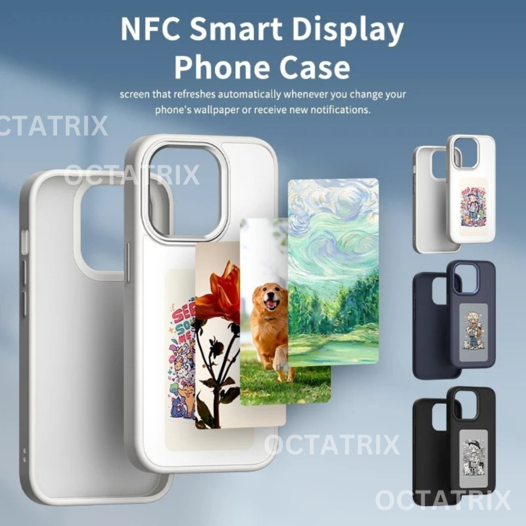 Jual Case DIY NFC E-INK SMART DIGITAL Image Shifter casing for iphone ...