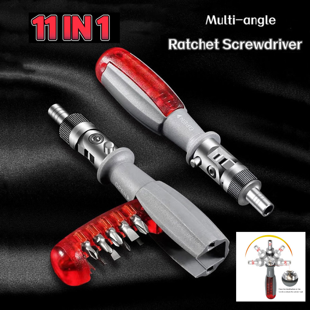Jual 11IN1 Kepala Obeng Ratchet Multifungsi Set/Obeng Multifungsi 11 in ...