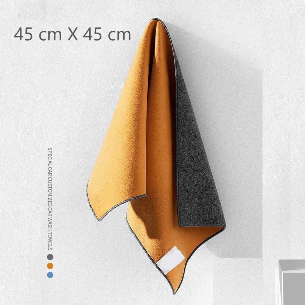 Jual Kain Lap Cuci Mobil 45 x 45 cm - 2 Sisi Bahan Coral Velvet dan ...