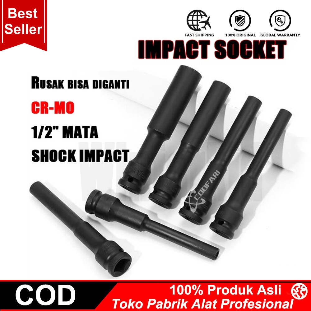 Jual Mata Kunci Shock Cover / Kunci Shock Panjang / 8-14mm Extra ...