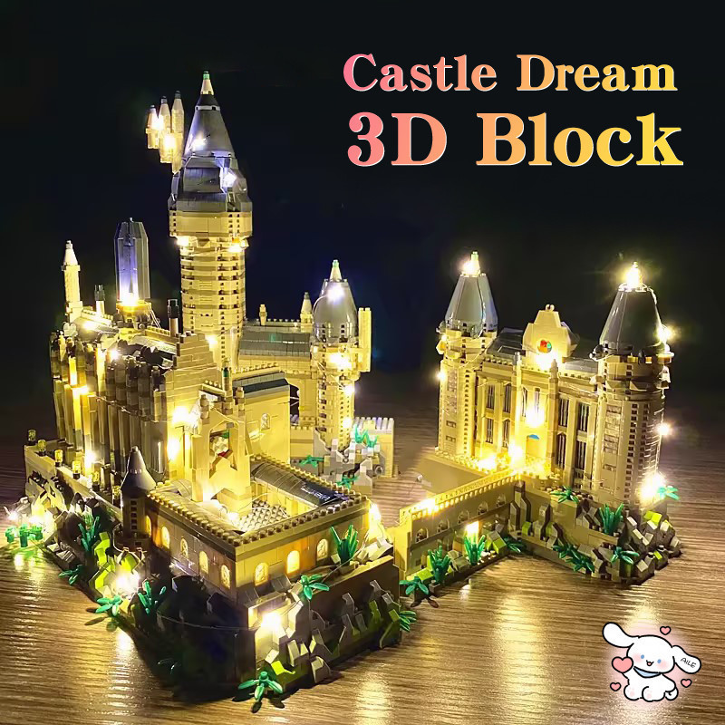 Jual GJ75TF Block 3D Puzzle Swan Castle Mainan Balok Susun Kastil ...