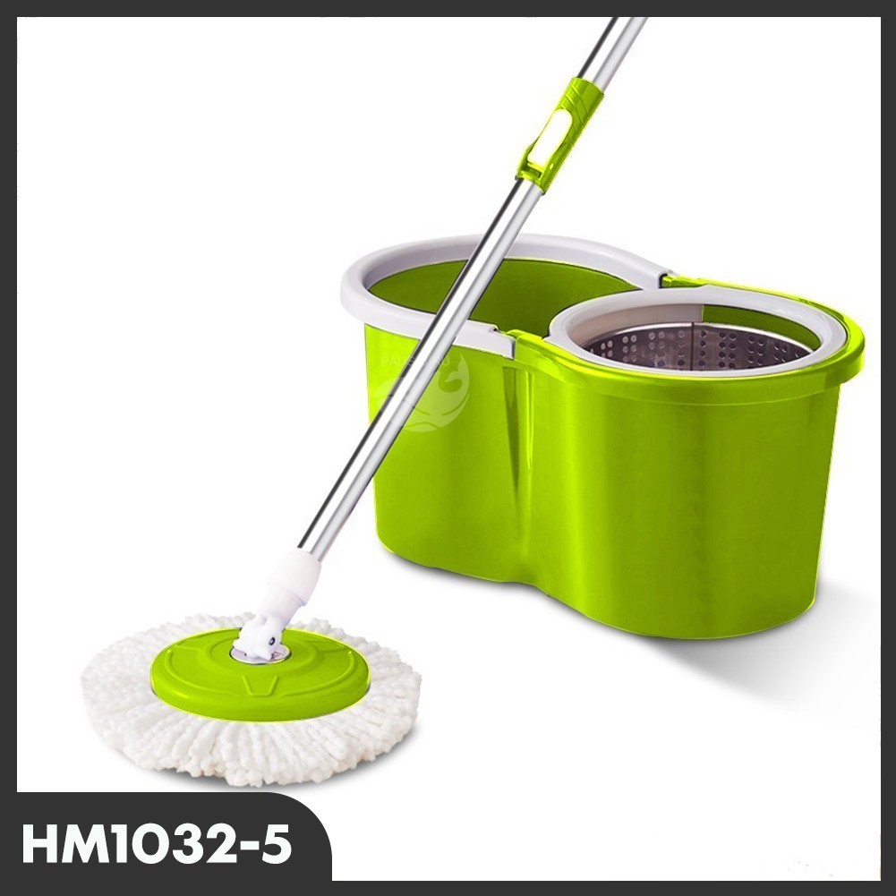 Jual Paus Biru - Set Alat Pel Lantai Stainless Mop Dengan Ember Pencuci ...