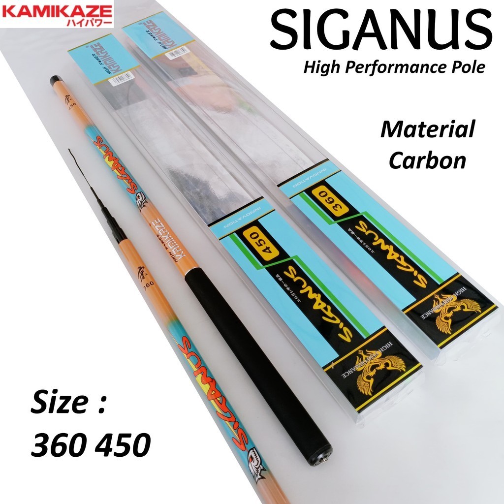 Jual Kamikaze Siganus 360 450 Joran Tegek Ruas Panjang Bahan Carbon ...