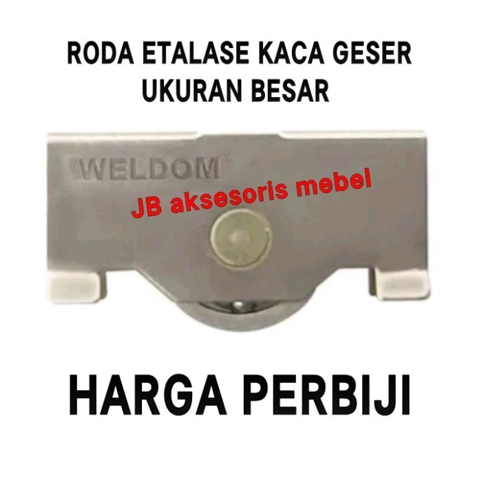 Jual RODA SHOWCASE BESAR / RODA RELL REL RAIL ETALASE LEMARI KACA ...