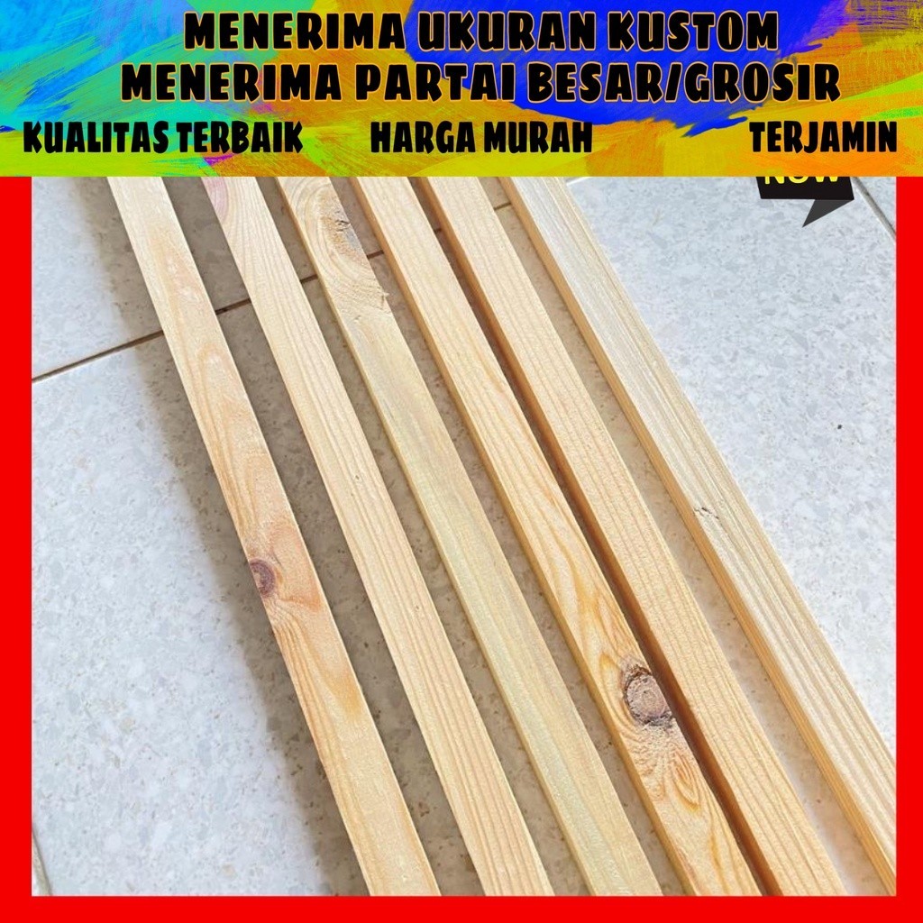 Jual Kayu reng/lis/stik 2x1.5 3x1.5 jati belanda sudah serut halus ...