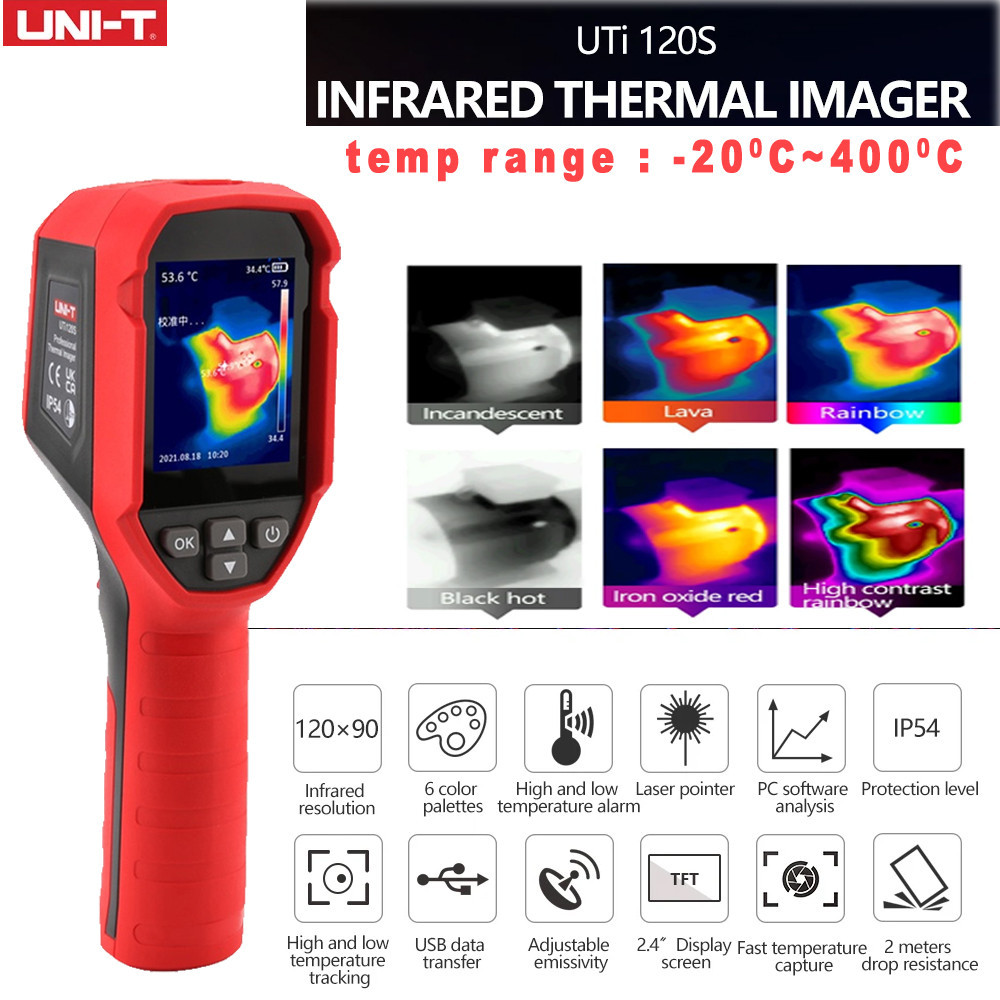 Jual ORIGINAL UNI-T UTi120S Infrared Thermal Imager Imaging Camera ...