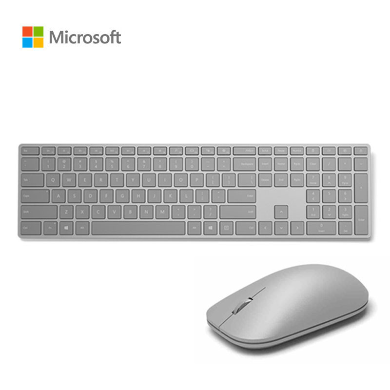 Jual Microsoft Surface Wireless Keyboard Mouse Combos Metal Thin ...